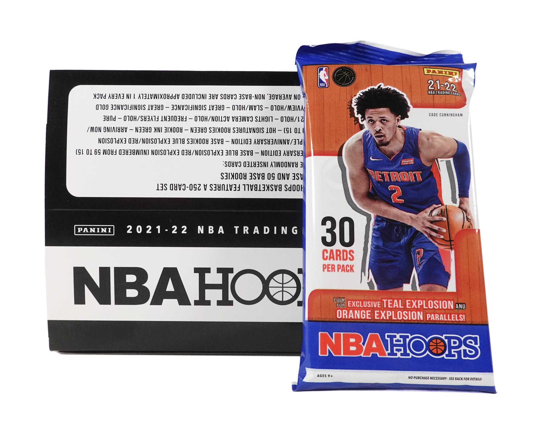 2021/22 Panini NBA Hoops Basketball Jumbo Value Box (Teal and Orange ...
