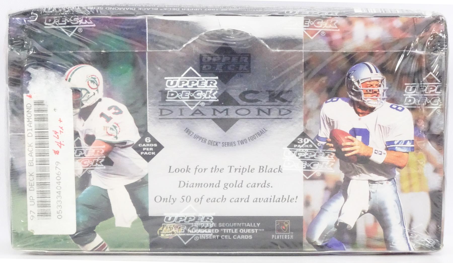 1997 Upper Deck Black Diamond Series 2 Football Hobby Box Reed Buy