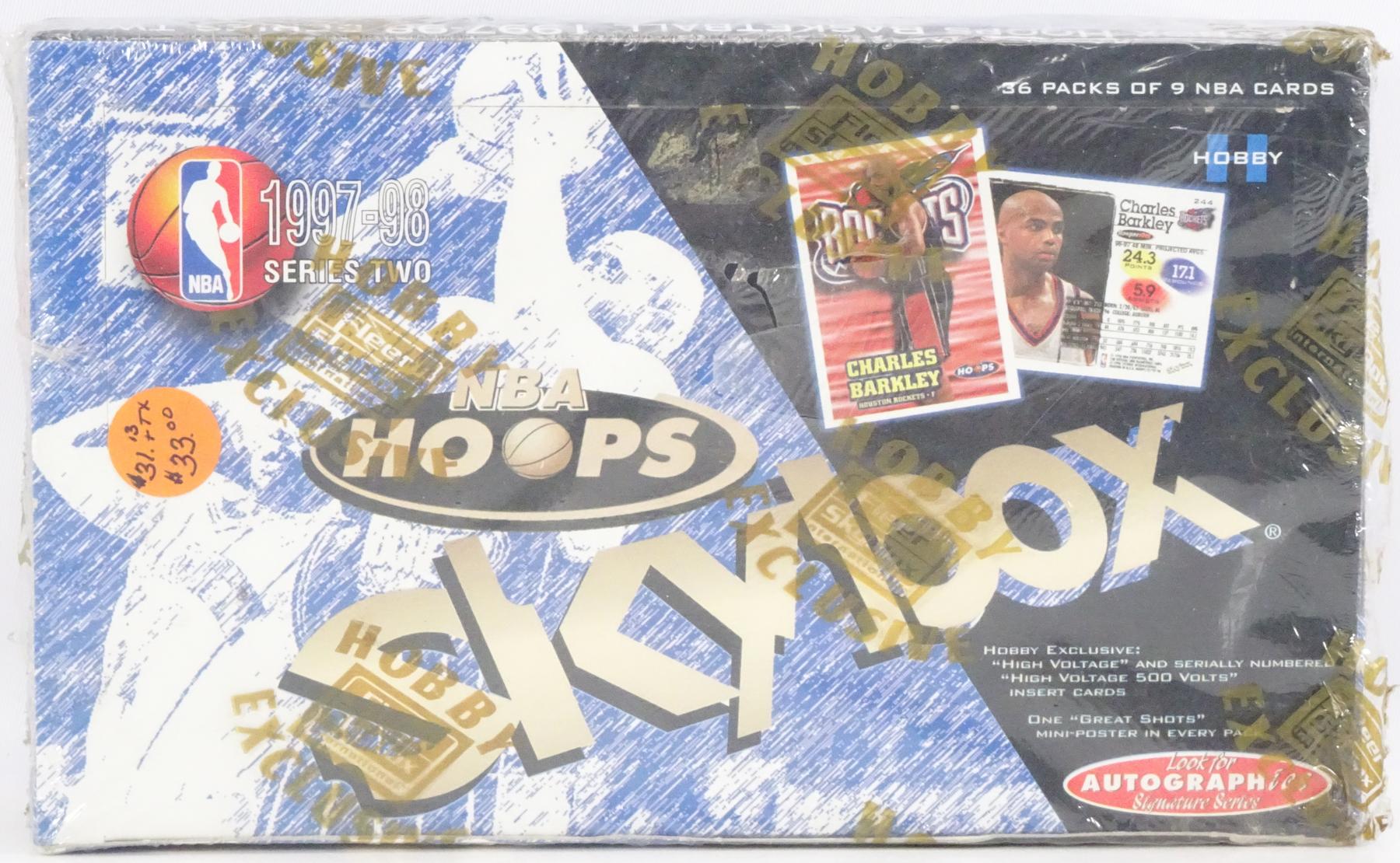 1997 98 Skybox Hoops Series 2 Basketball Hobby Box Reed Buy Da Card