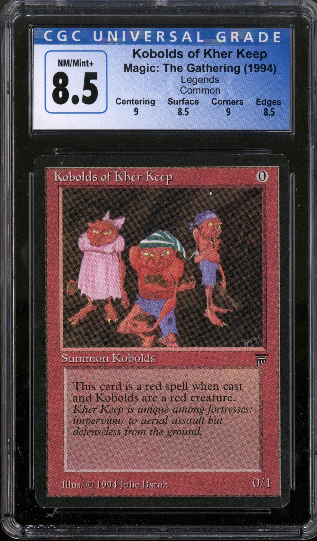 Magic the Gathering Legends Kobolds of Kher Keep CGC 8.5 NEAR MINT (NM ...