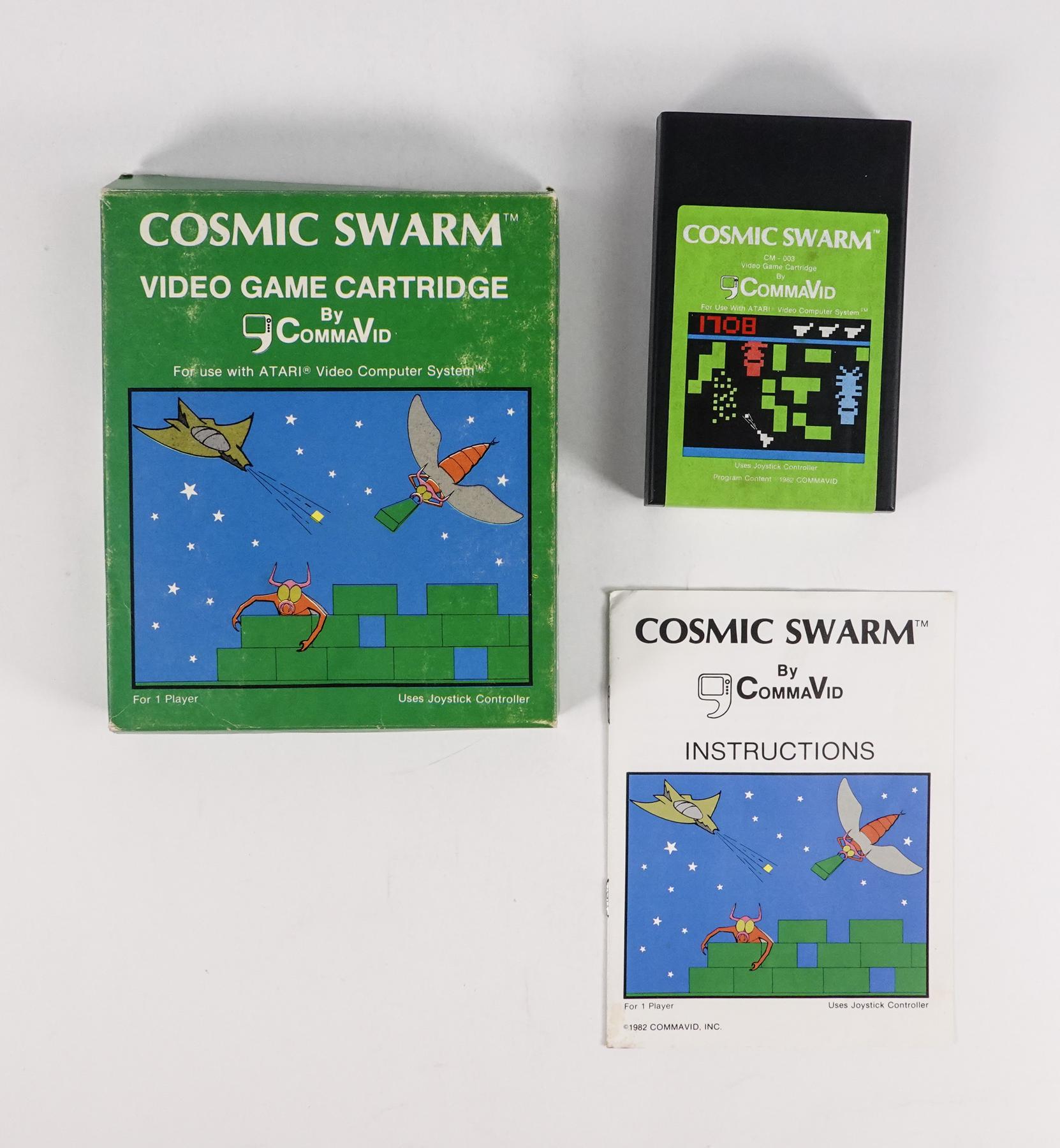 Atari 2600 Cosmic Swarm CIB | DA Card World