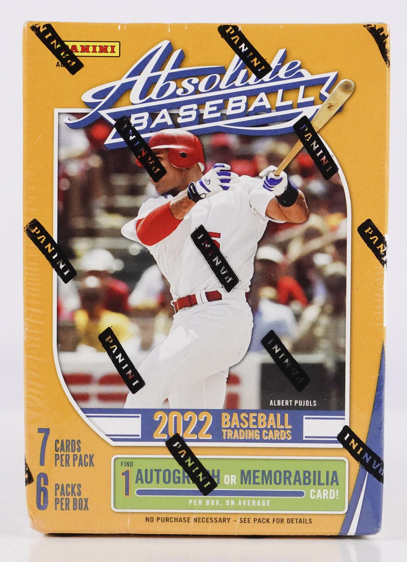 2022 Panini Absolute Baseball 6-Pack Blaster Box (Green and Lava ...