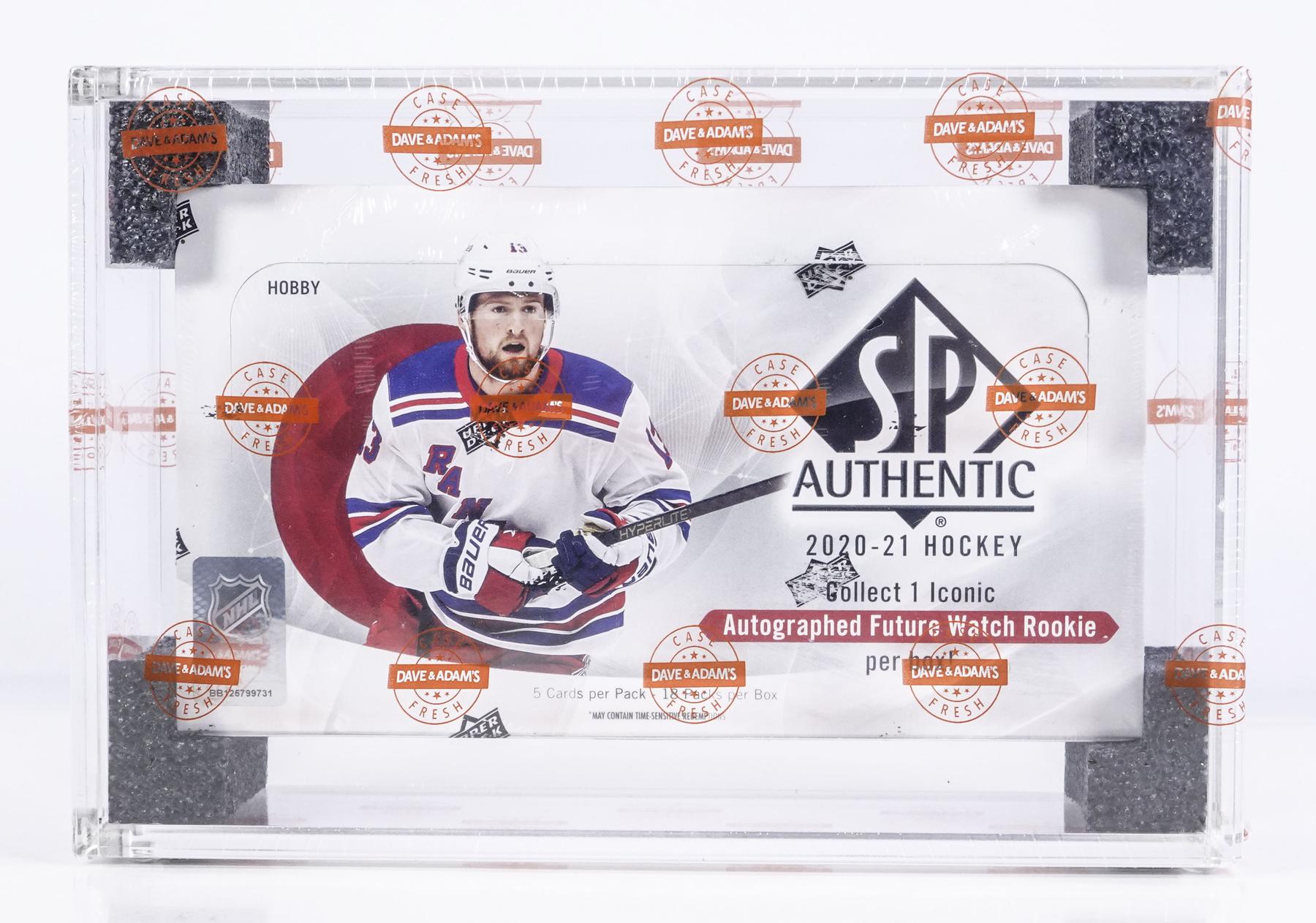 2020 21 Upper Deck Sp Authentic Hockey Hobby Box Case Fresh Da Card