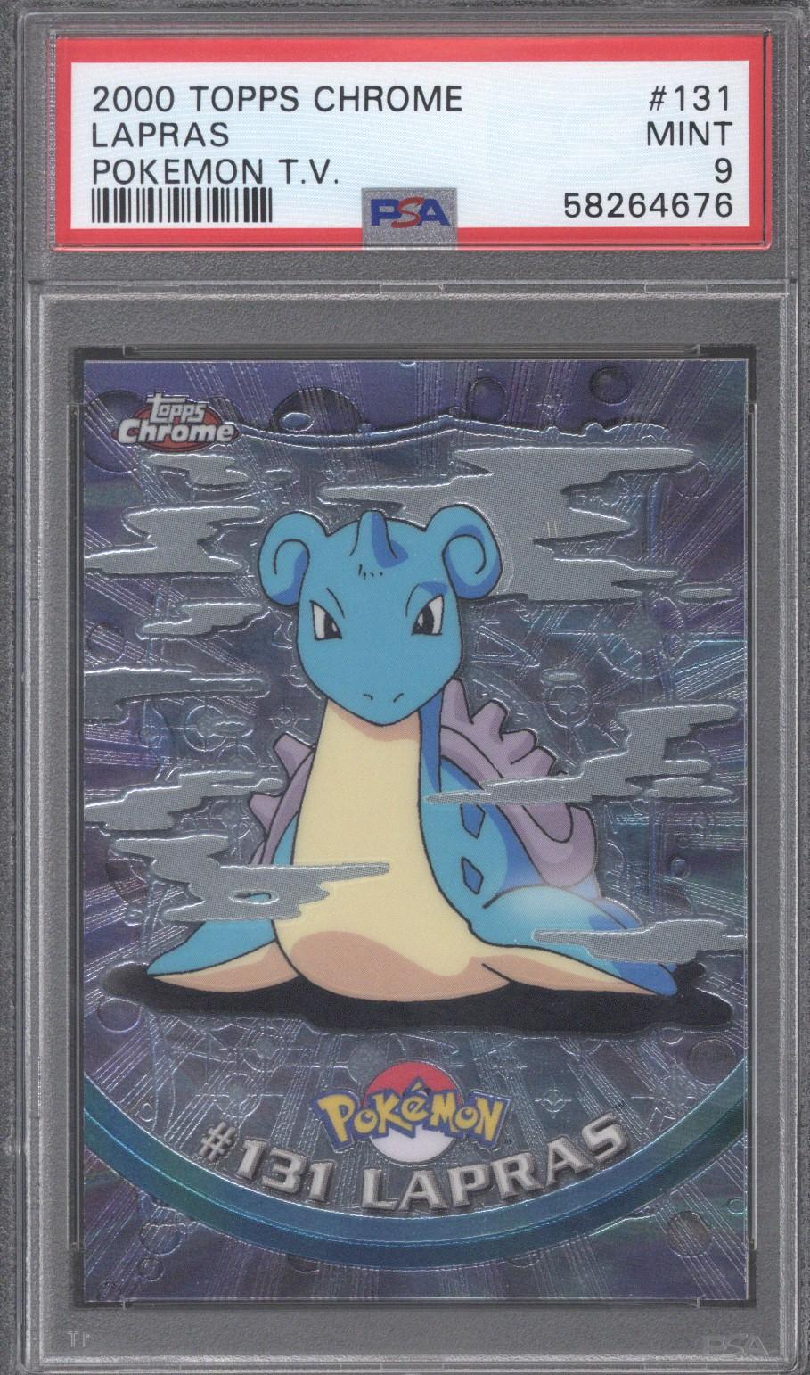Topps Chrome Pokemon Lapras 131 PSA 9 Topps 2000 Reed Buy DA Topps Chrome Pokemon Lapras 131 PSA 9 Topps 2000 Reed Buy DA