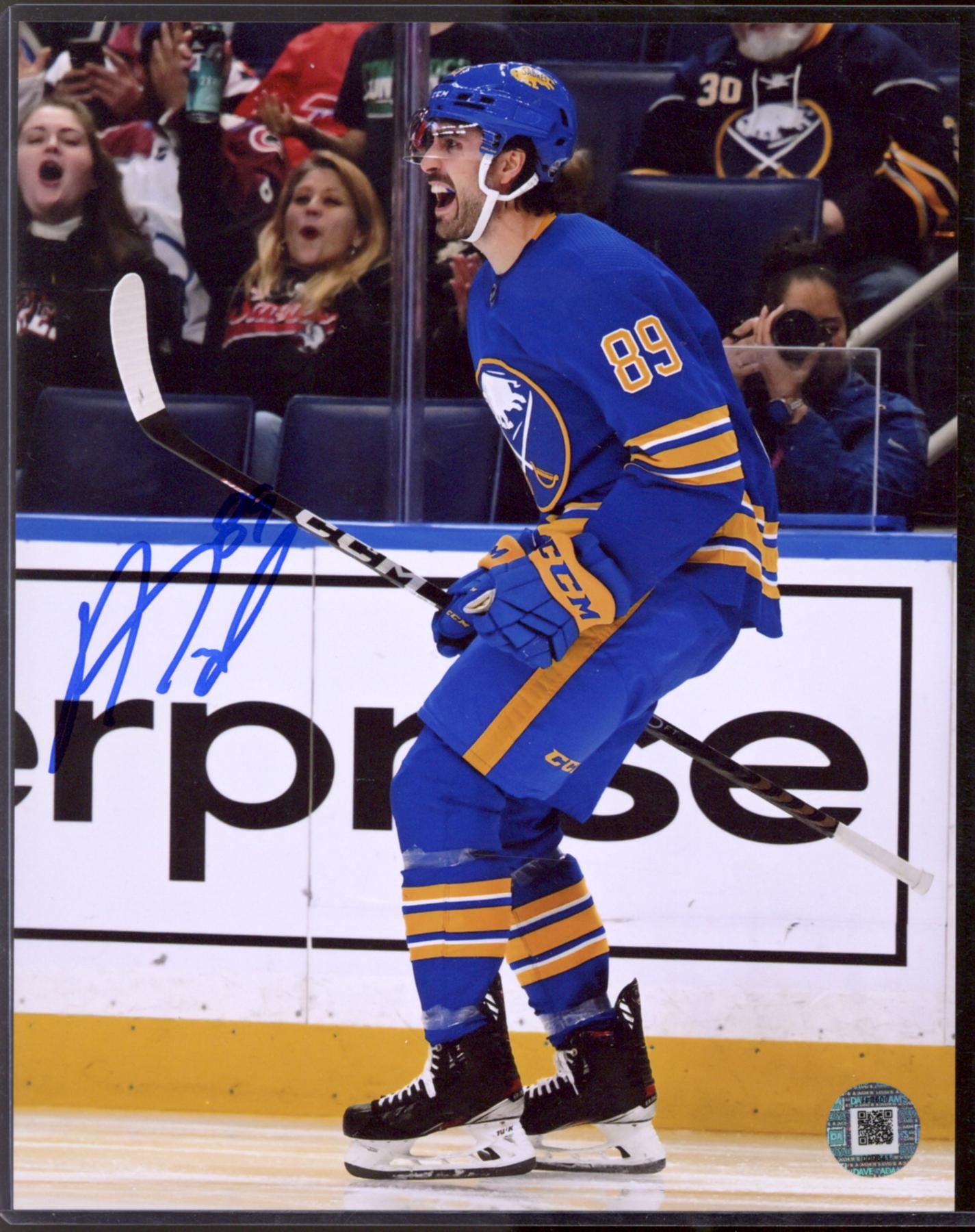 Alex Tuch Autographed Buffalo Sabres 8x10 Blue Jersey Hockey Photo | DA ...