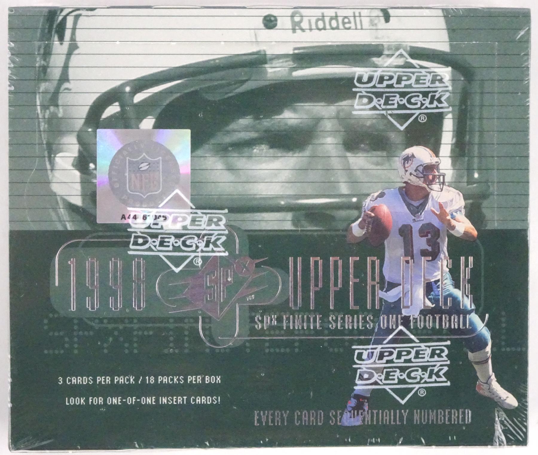 1998 Upper Deck Spx Finite Series 1 Football Hobby Box Reed Buy Da
