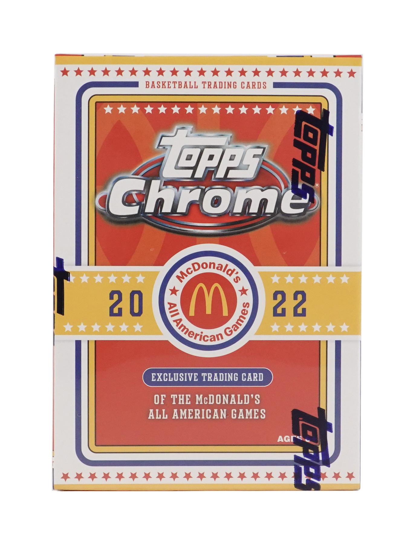 2022 Topps McDonald's All American Chrome Basketball 7-Pack Blaster Box ...