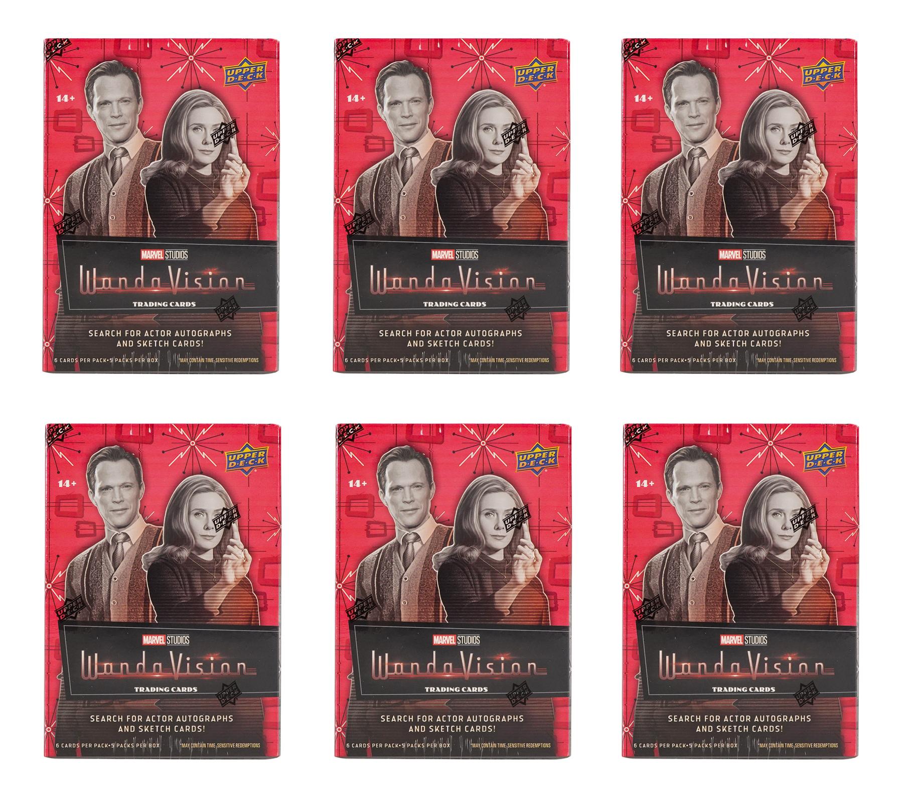 Marvel Studios WandaVision Blaster Box (Upper Deck 2023) (Lot of 6 ...