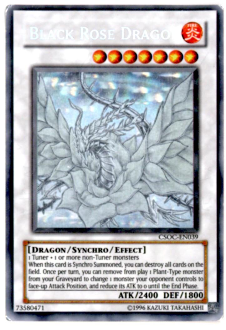 Yu-Gi-Oh Crossroads of Chaos Black Rose Dragon Ghost Rare Damaged (DMG ...