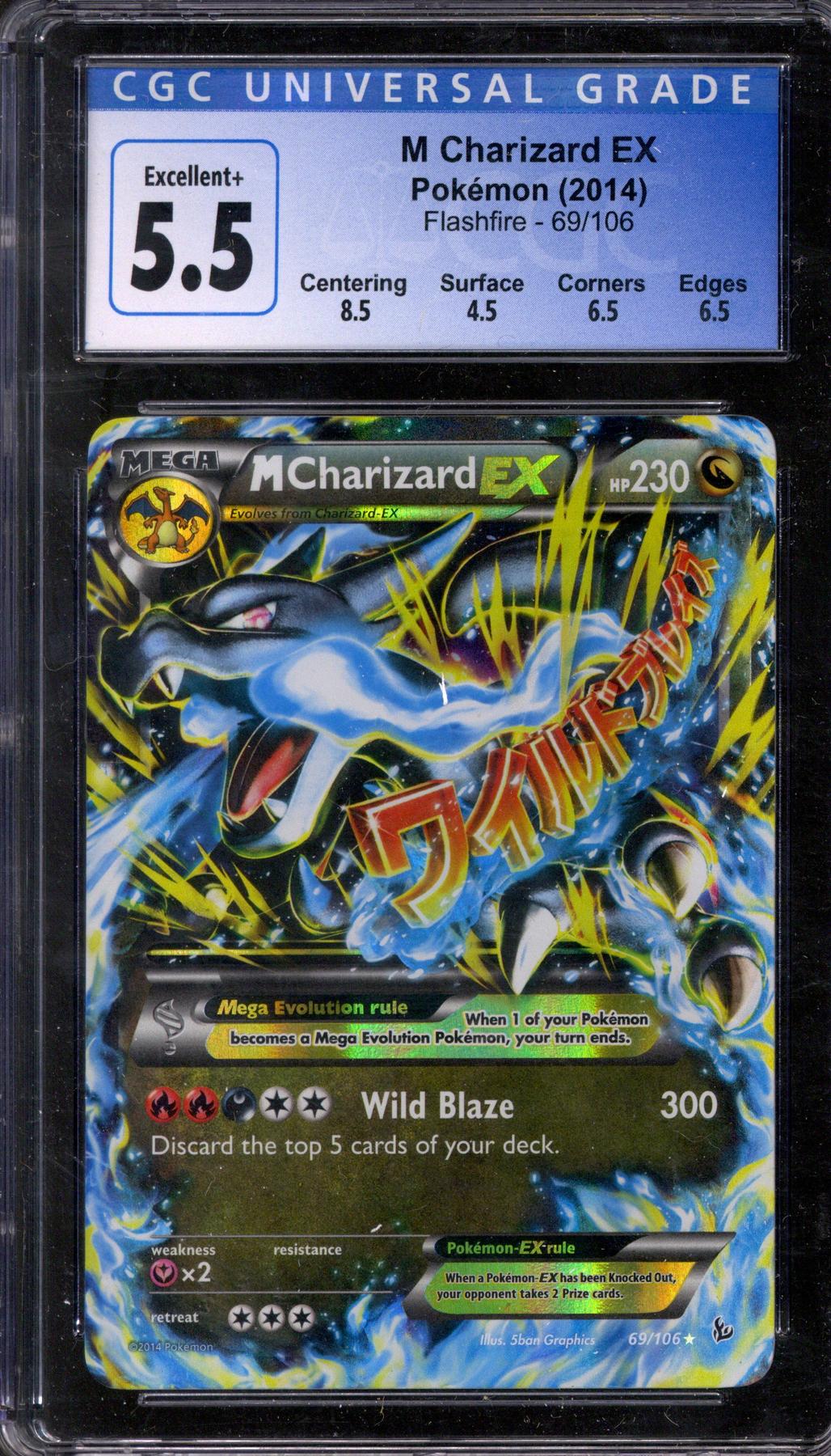 Pokemon Flashfire M Charizard EX 69/106 CGC 5.5 | DA Card World