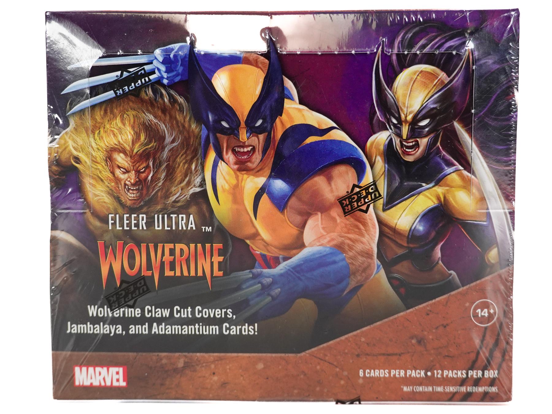 Marvel Fleer Ultra Wolverine Trading Cards Hobby Box (Upper Deck 2024 ...