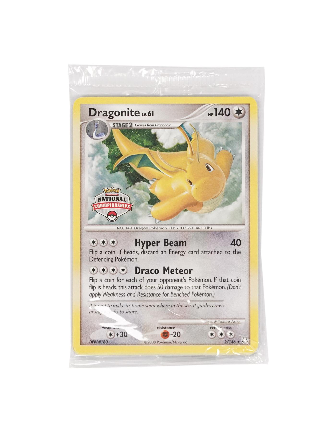 Pokemon National Championships Promo Dragonite 2/146 Sealed Pack of 10 ...