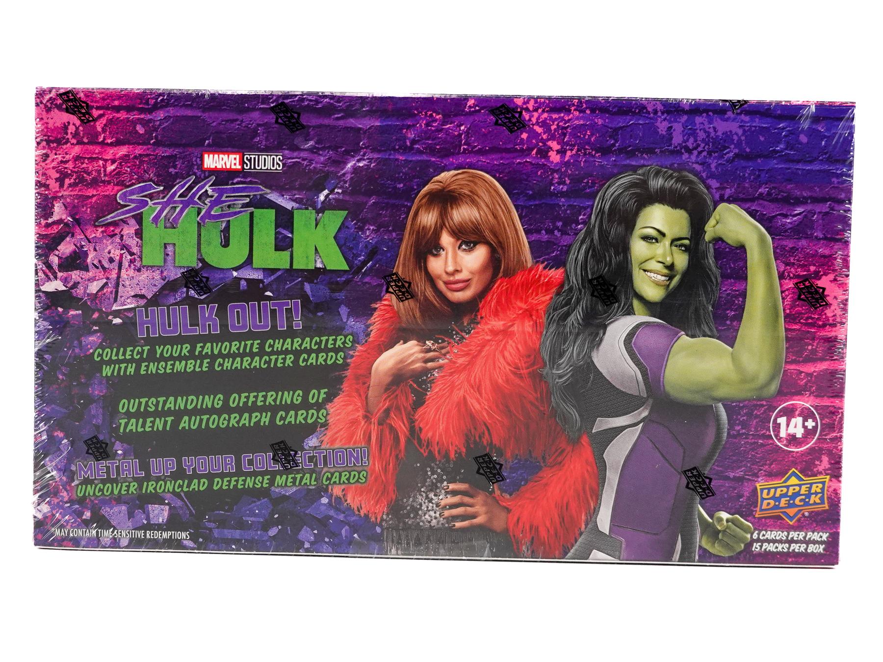Marvel Studios She-Hulk Trading Cards Hobby Box (Upper Deck 2024) | DA ...