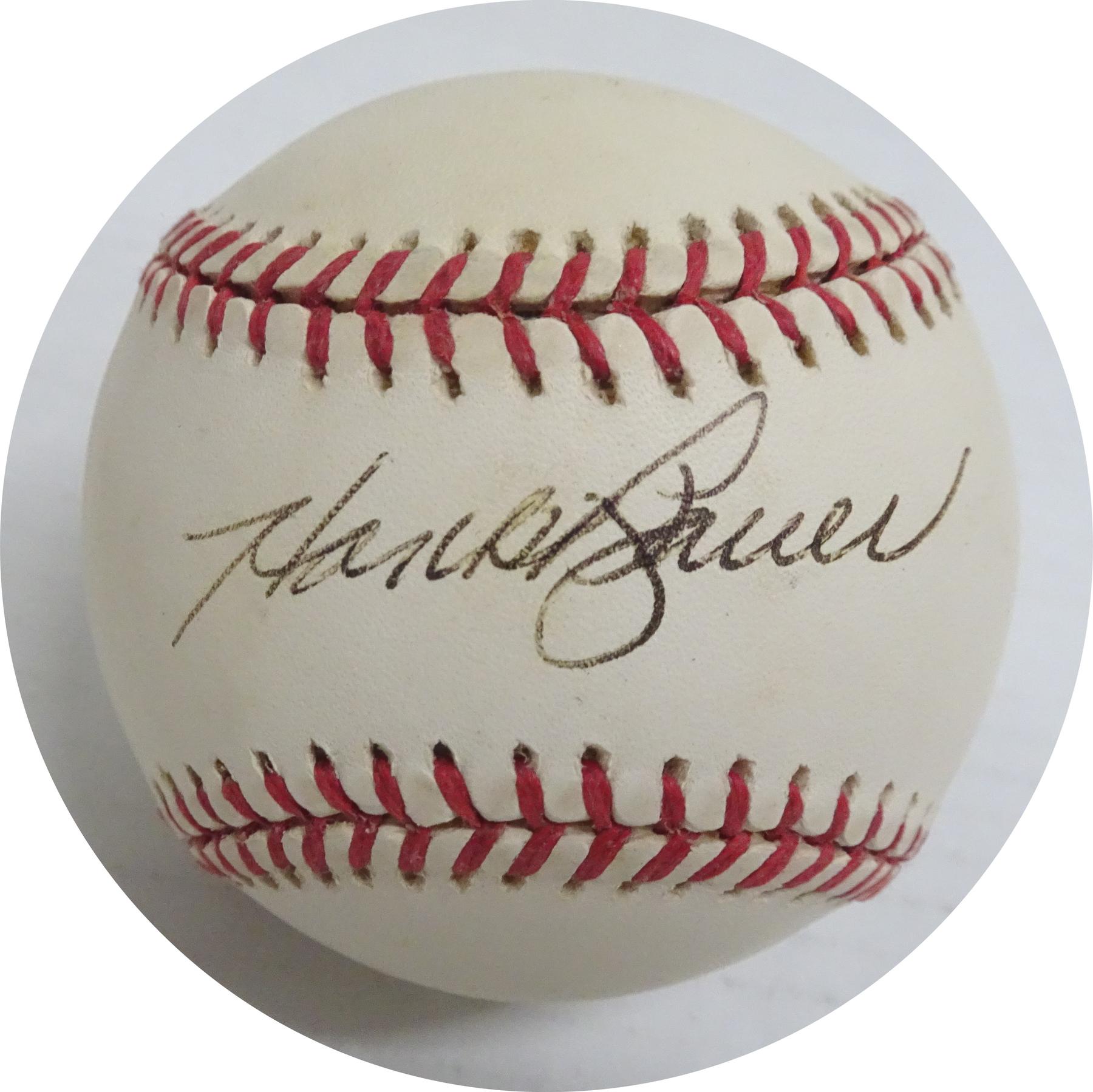 Hank Bauer Autographed AL Budig Baseball BAS C14045 (Reed Buy) | DA ...