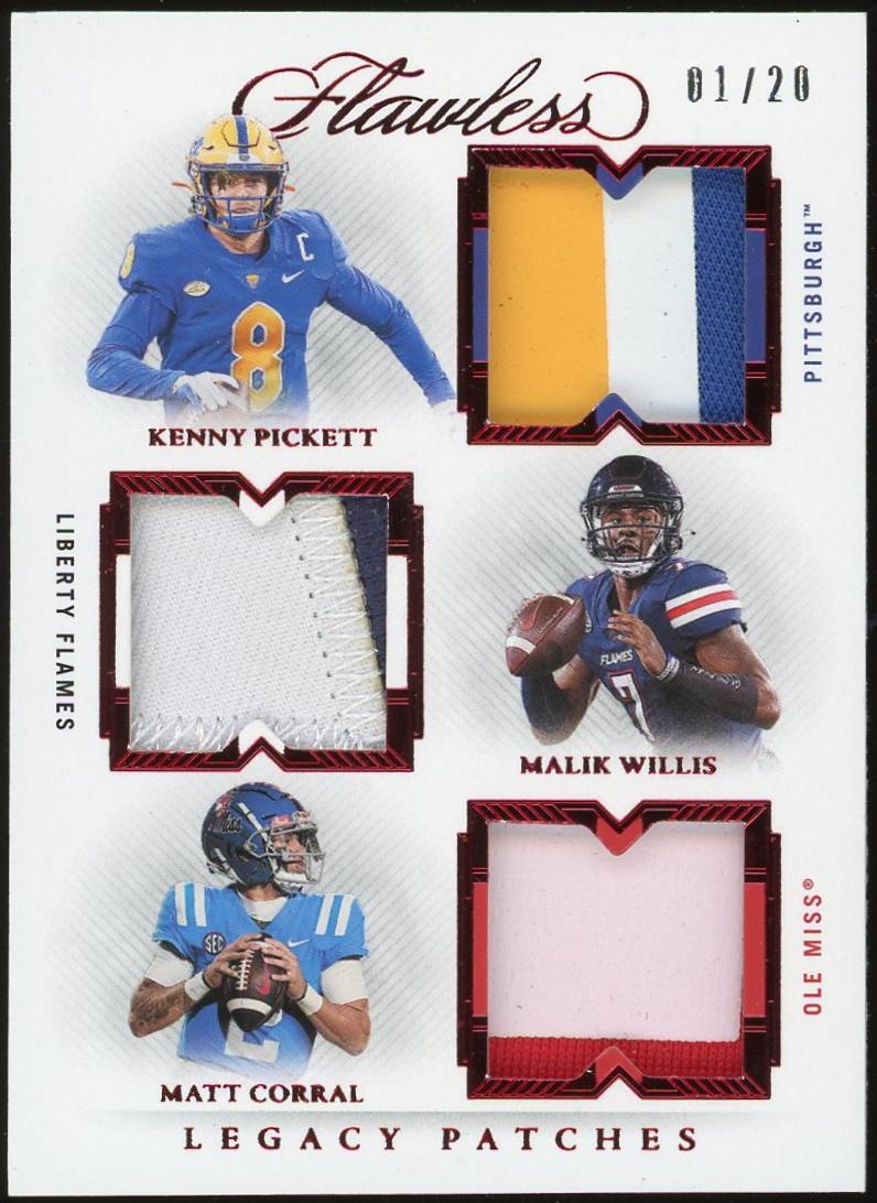 2022 Panini Flawless Collegiate Legacy Patches Ruby #LPKMM Corral ...