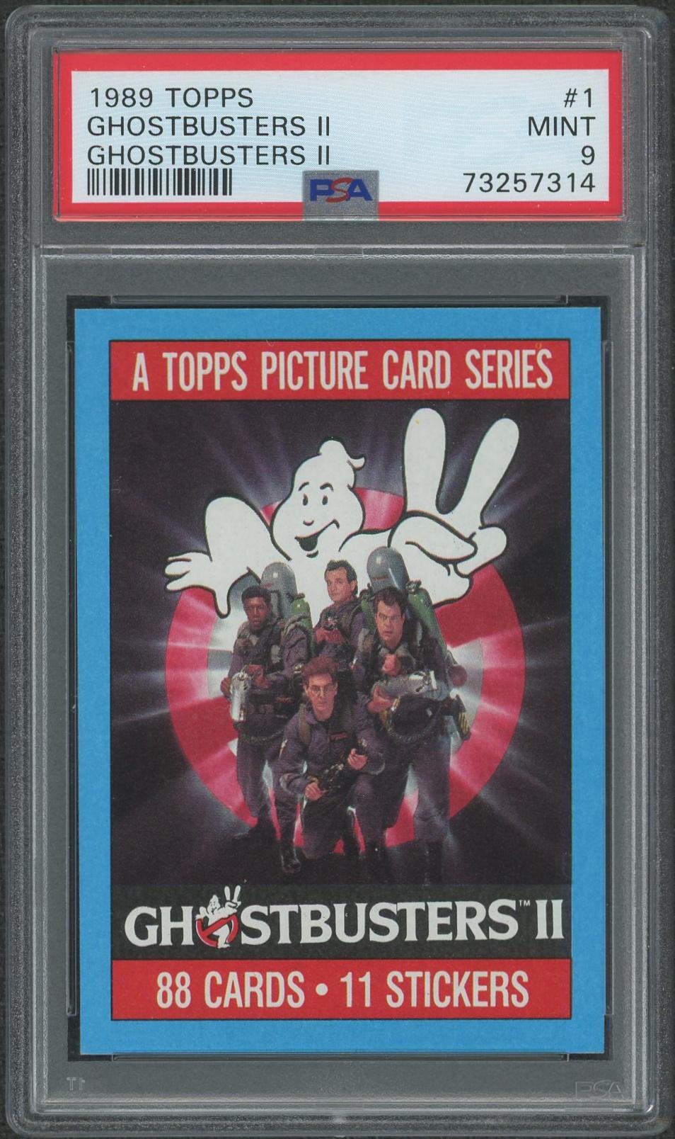 1989 Topps Ghostbusters II #1 Ghostbusters II PSA 9 (MINT) | DA Card World