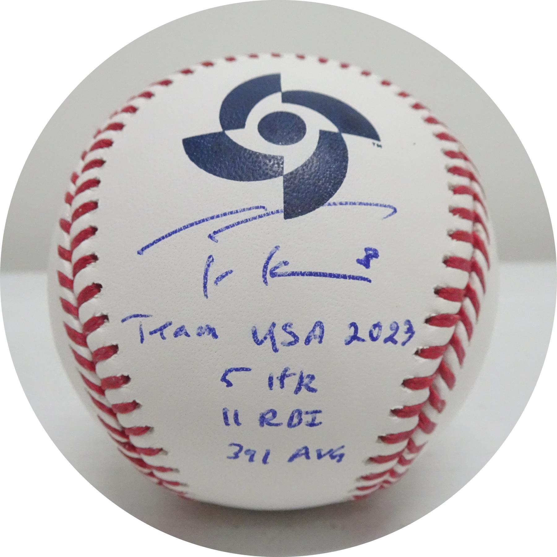 Trea Turner Autographed 2023 WBC Baseball w/insc BAS W295285 (Reed Buy ...