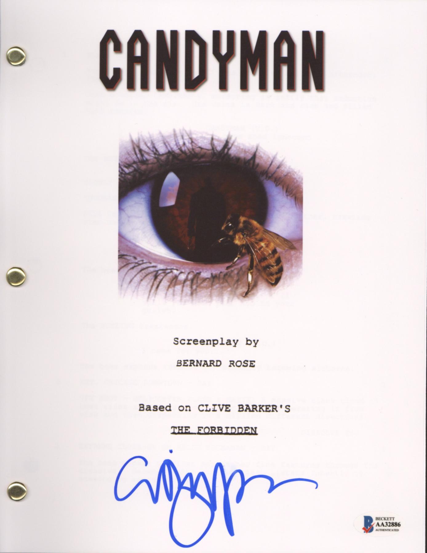 Clive Barker Signed Autographed Candyman Movie Script Beckett COA | DA ... Clive Barker Signed Autographed Candyman Movie Script Beckett COA | DA ...