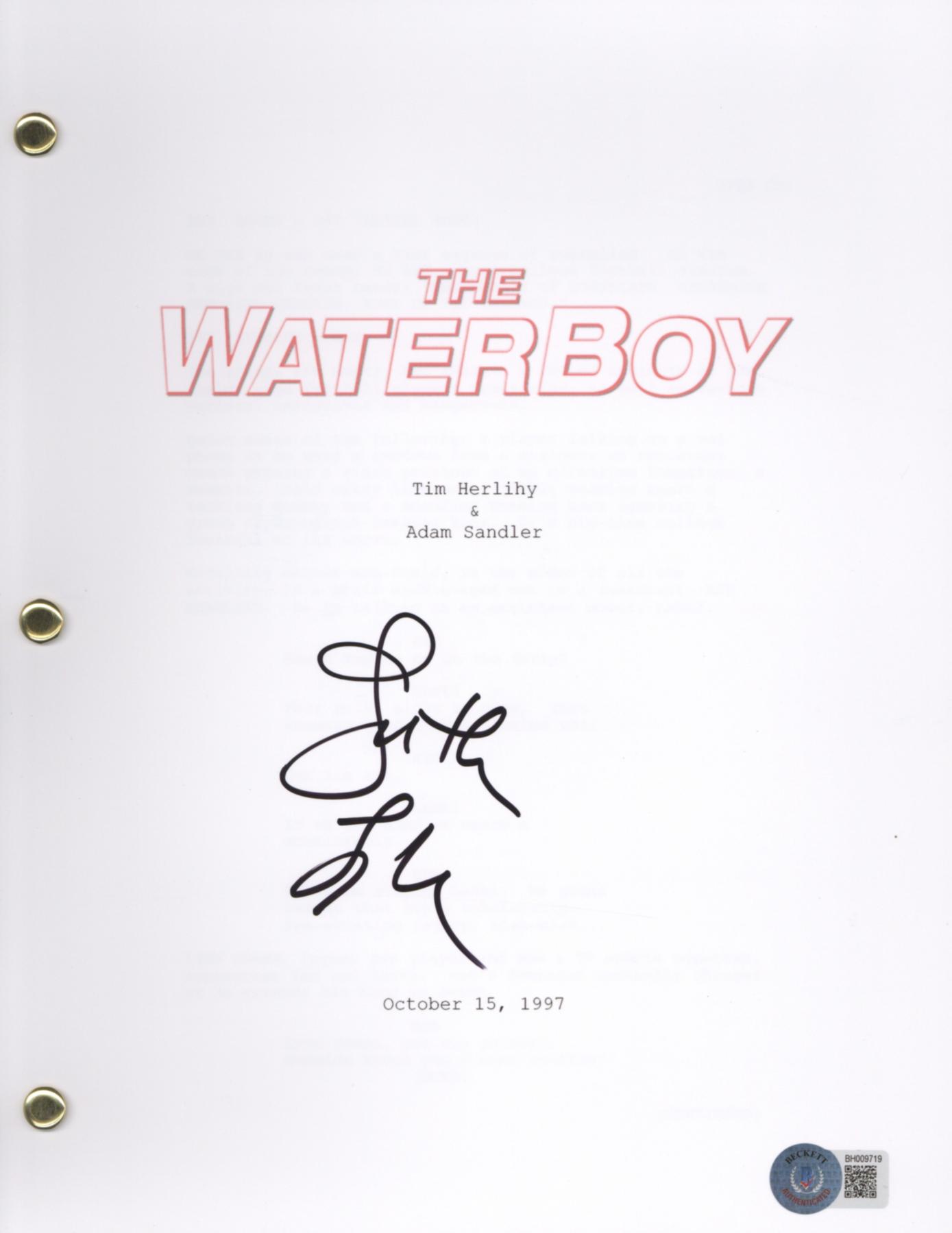Jonathan Loughran Signed Autographed The Waterboy Movie Script Beckett ...