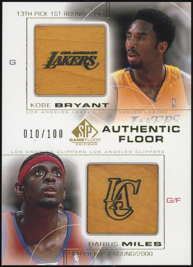 2000 01 Sp Game Floor Authentic Combos Gold C15 Kobe Bryant Darius