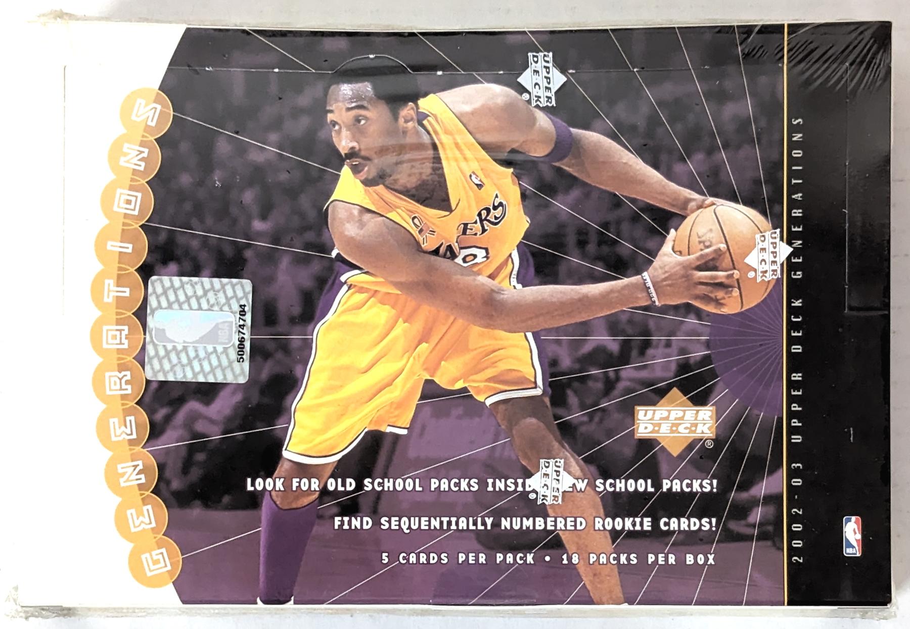 2002 03 Upper Deck Generations Basketball Hobby Box Reed Buy Da