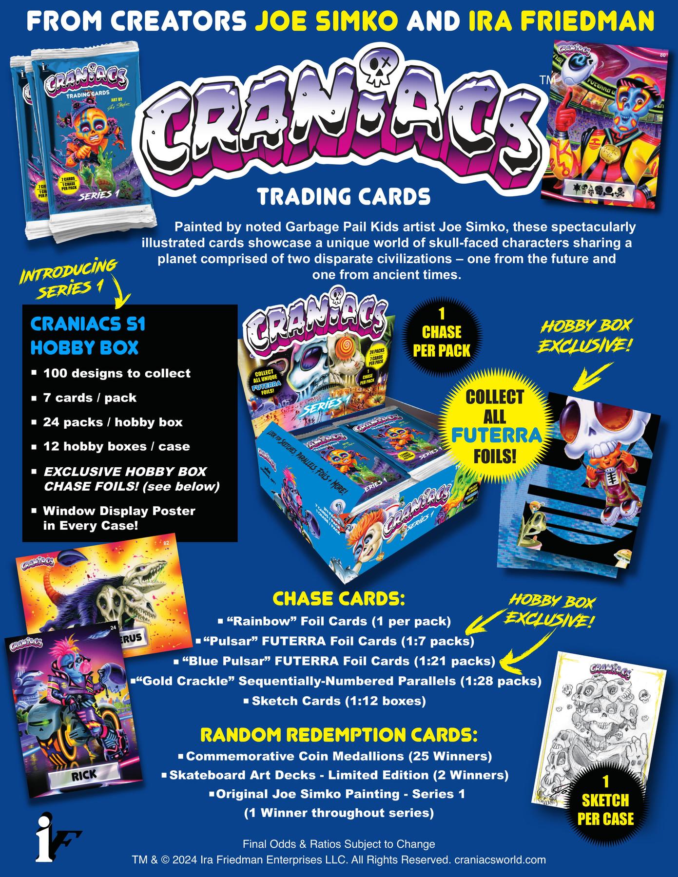 Craniacs Trading Cards Series 1 Hobby Box (Presell) | DA Card World