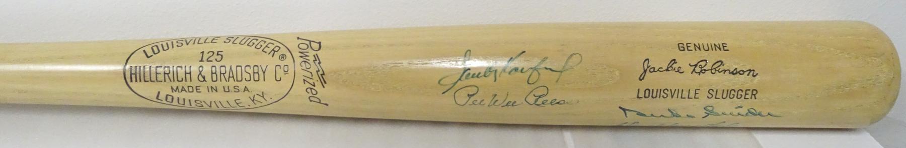 Sandy Koufax/Pee Wee Reese/Duke Snider/Don Drysdale Autographed ...