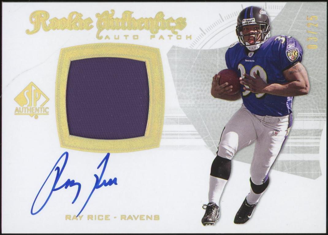 2008 SP Authentic Gold #285 Ray Rice Jersey/Auto #/25 (Reed Buy) | DA ...