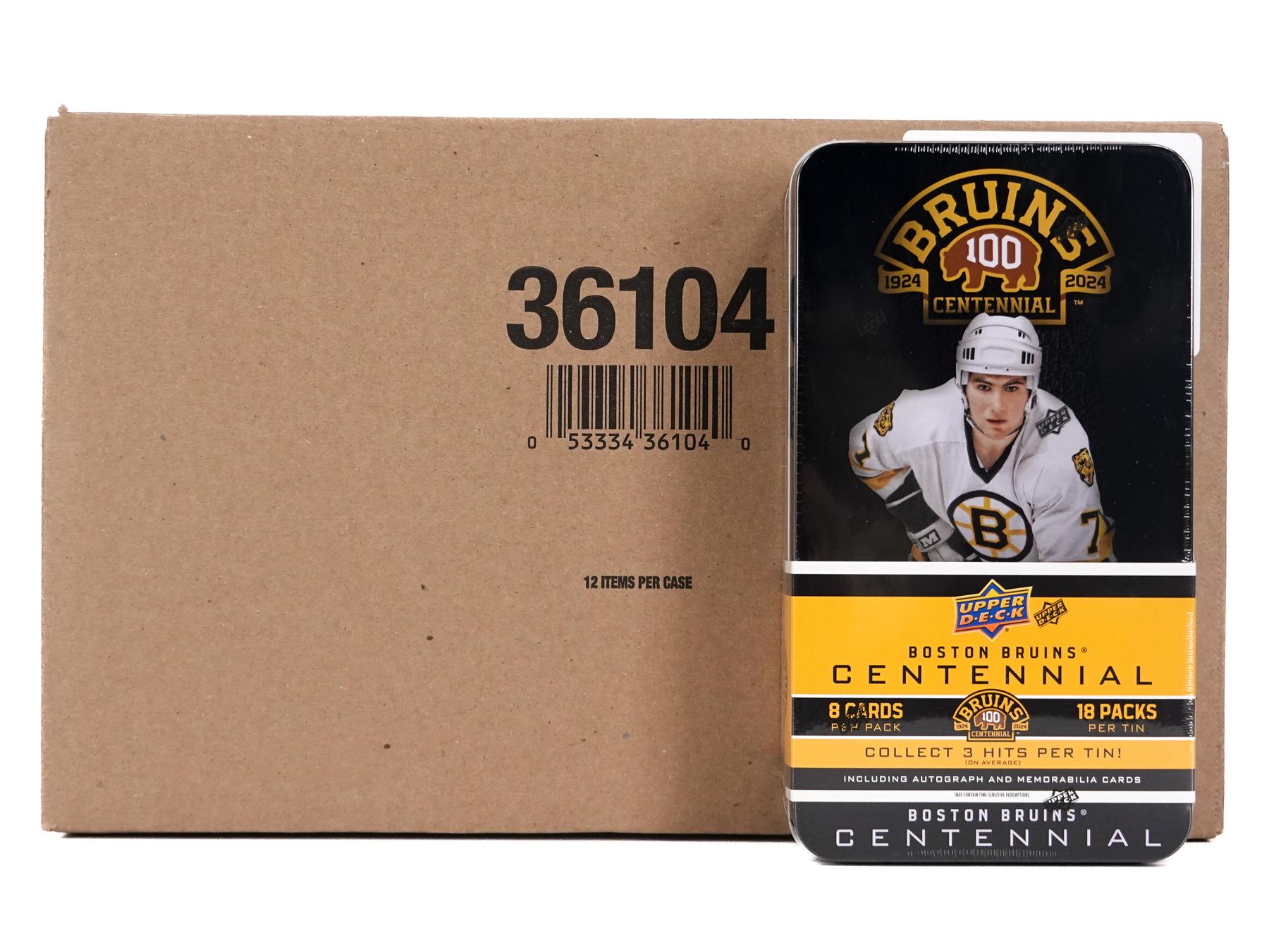 2023/24 Upper Deck Boston Bruins Centennial Hockey Hobby 12-Box Case ...