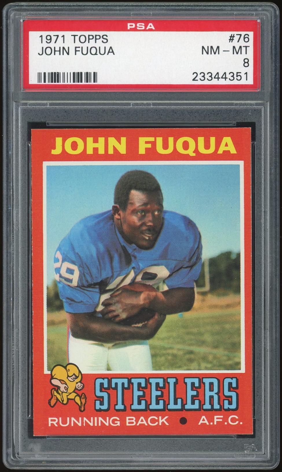 1971 Topps #76 Frenchy Fuqua PSA 8 *4351 (Reed Buy) | DA Card World