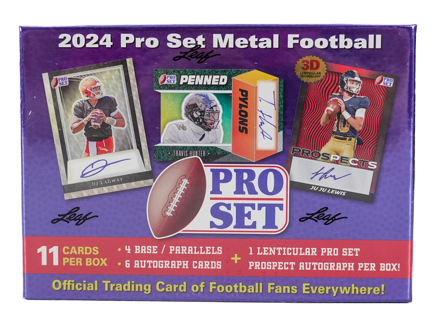 2024 Leaf Pro Set Metal Football Hobby Box | DA Card World