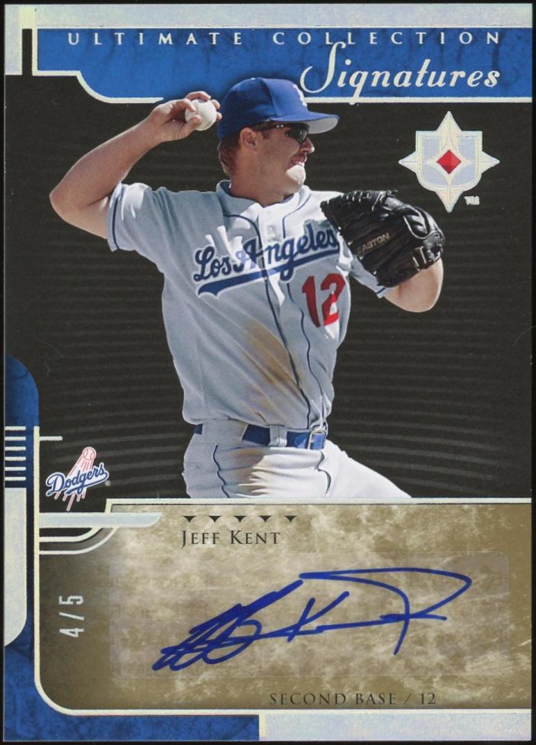 2005 Ultimate Collection Signatures Platinum #USJK Jeff Kent #/5 (Reed ...