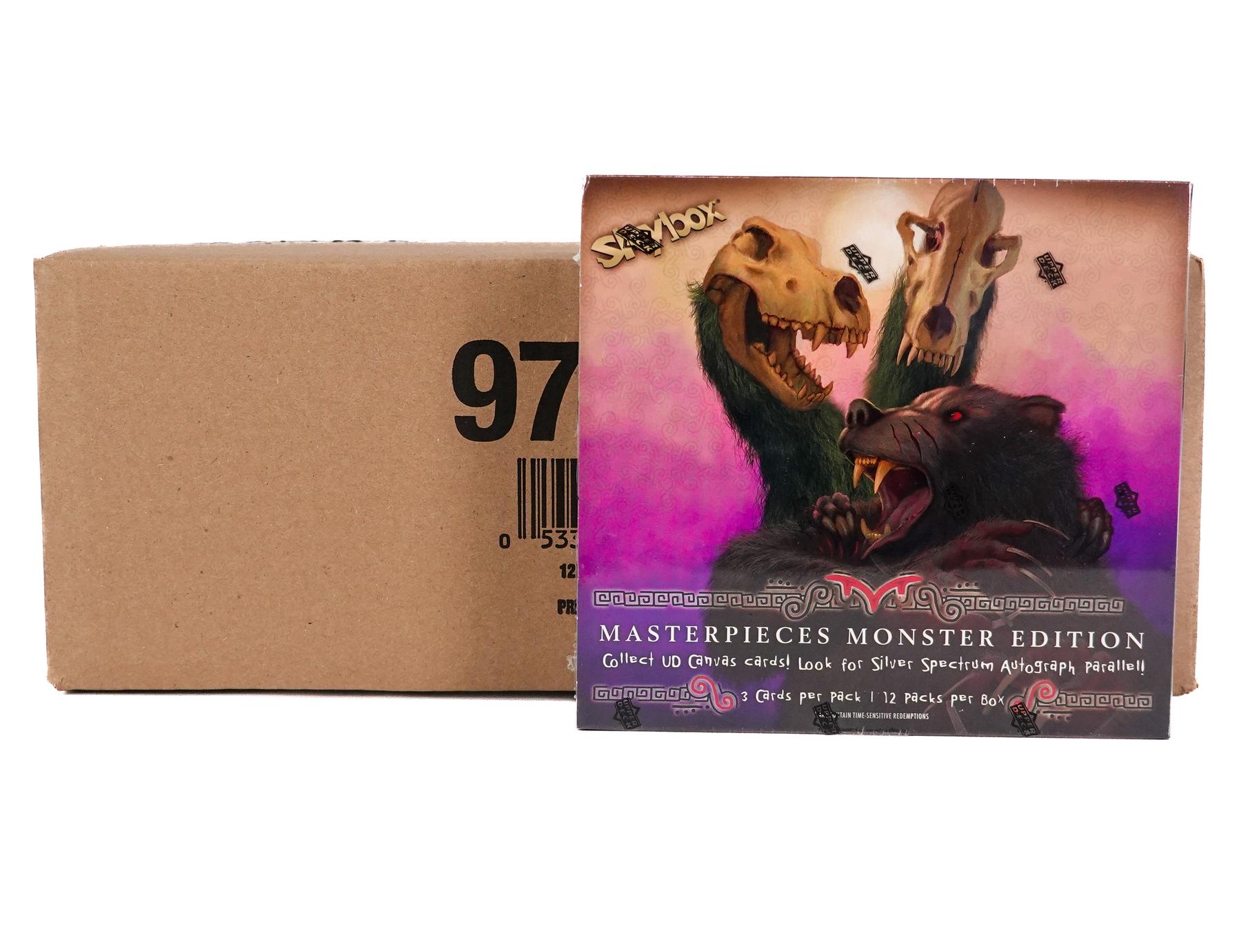 2024 Upper Deck Skybox Masterpieces Monster Edition Hobby 12-Box Case ...
