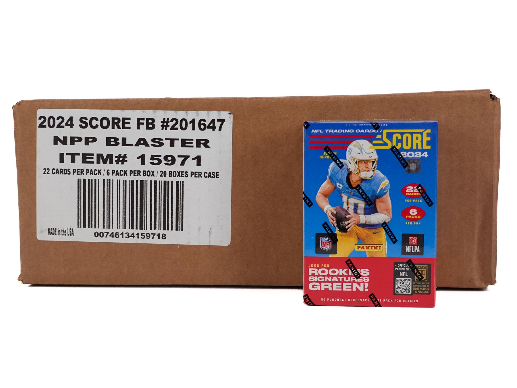 2024 Panini Score Football 6-Pack Blaster 20-Box Case | DA Card World