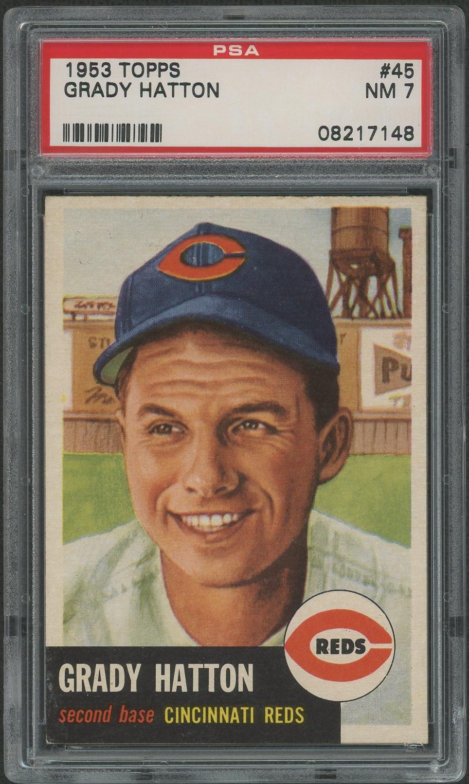 1953 Topps Baseball #45 Grady Hatton PSA 7 (NM) | DA Card World