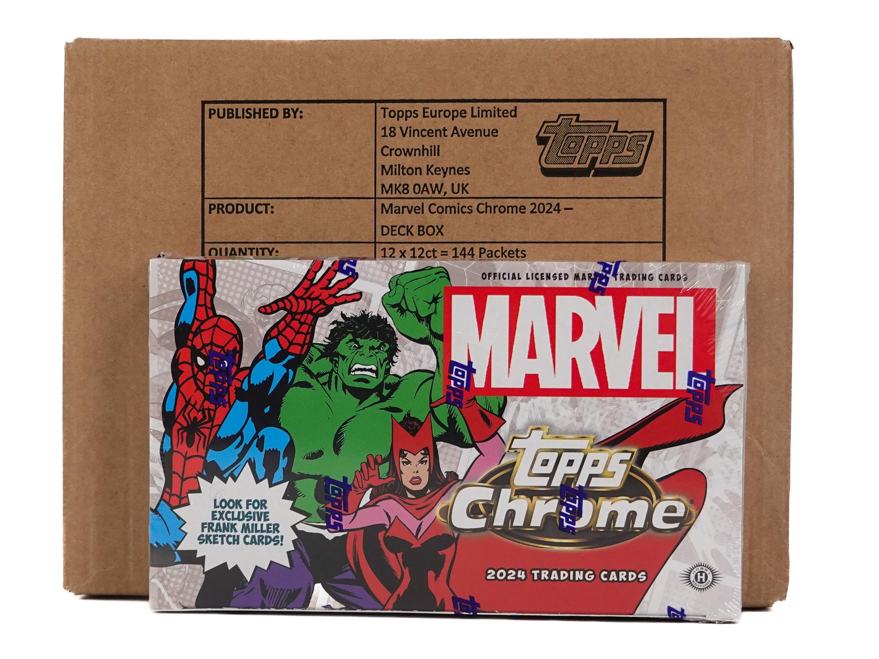 Marvel Chrome Hobby 12-Box Case (Topps 2024) | DA Card World