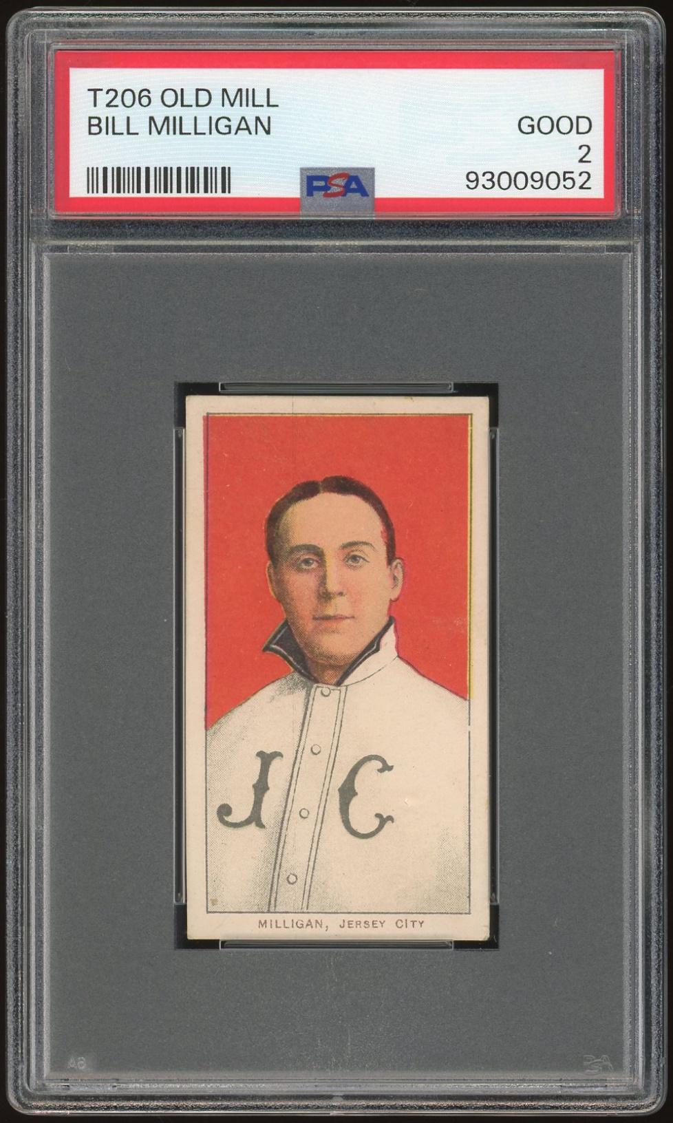 T206 Old Mill Bill Milligan PSA 2 *9052 SET BREAK (Reed Buy) | DA Card ...