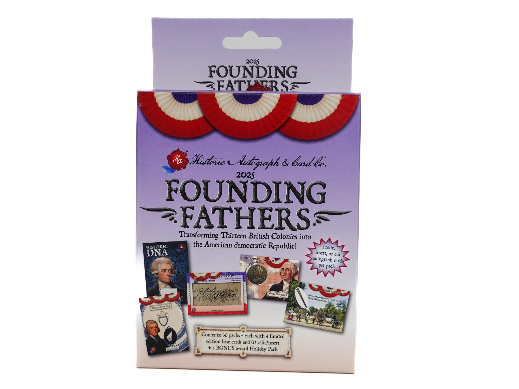 Founding Fathers Trading Cards Hobby Box (Historic Autographs 2025 ...