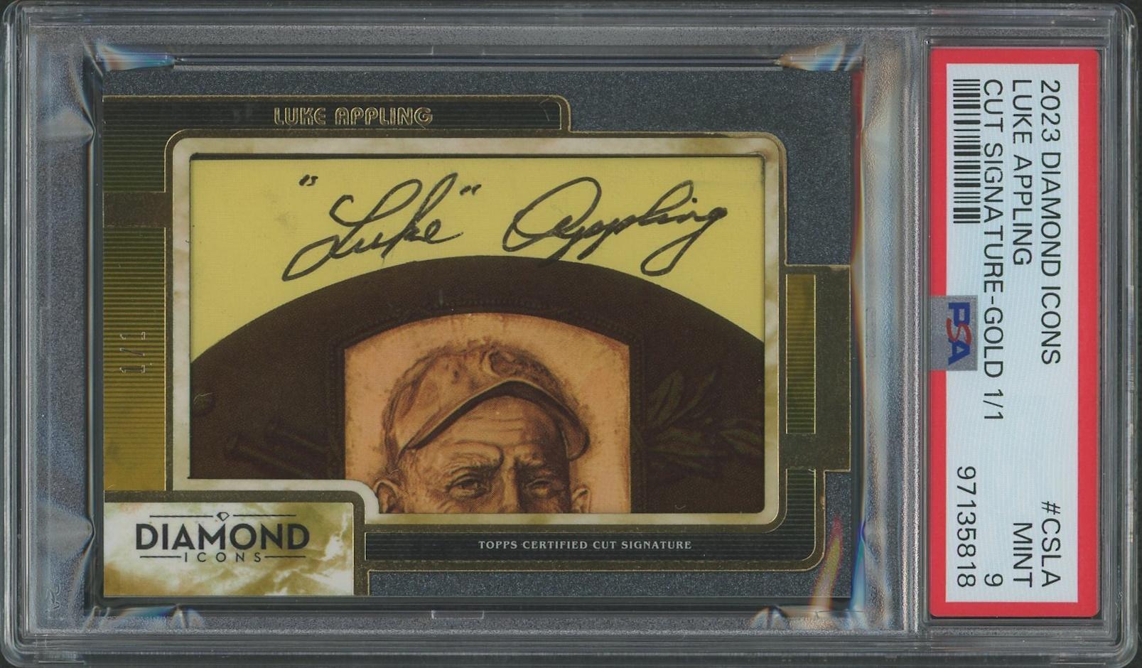 2023 Topps Diamond Icons Baseball #CSLA Luke Appling Gold Cut Auto #1/1 ...