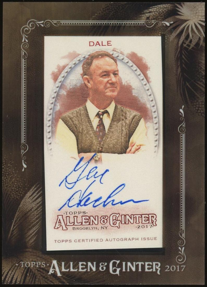 2017 Topps Allen & Ginter Framed Mini Autographs #MAND Gene Hackman ...