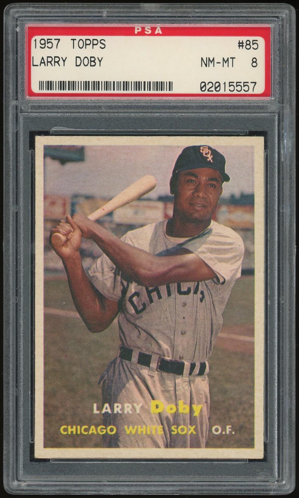 1957 Topps #85 Larry Doby PSA 8 *5557 (Reed Buy) | DA Card World