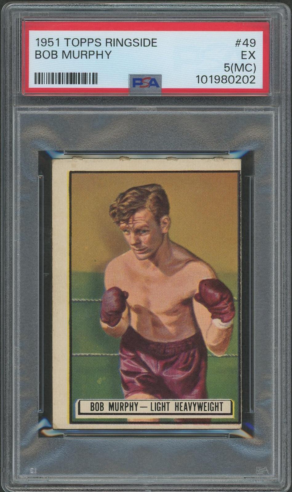 1951 Topps Ringside boxing #49 Bob Murphy PSA 5 (EX) (MC) | DA Card World