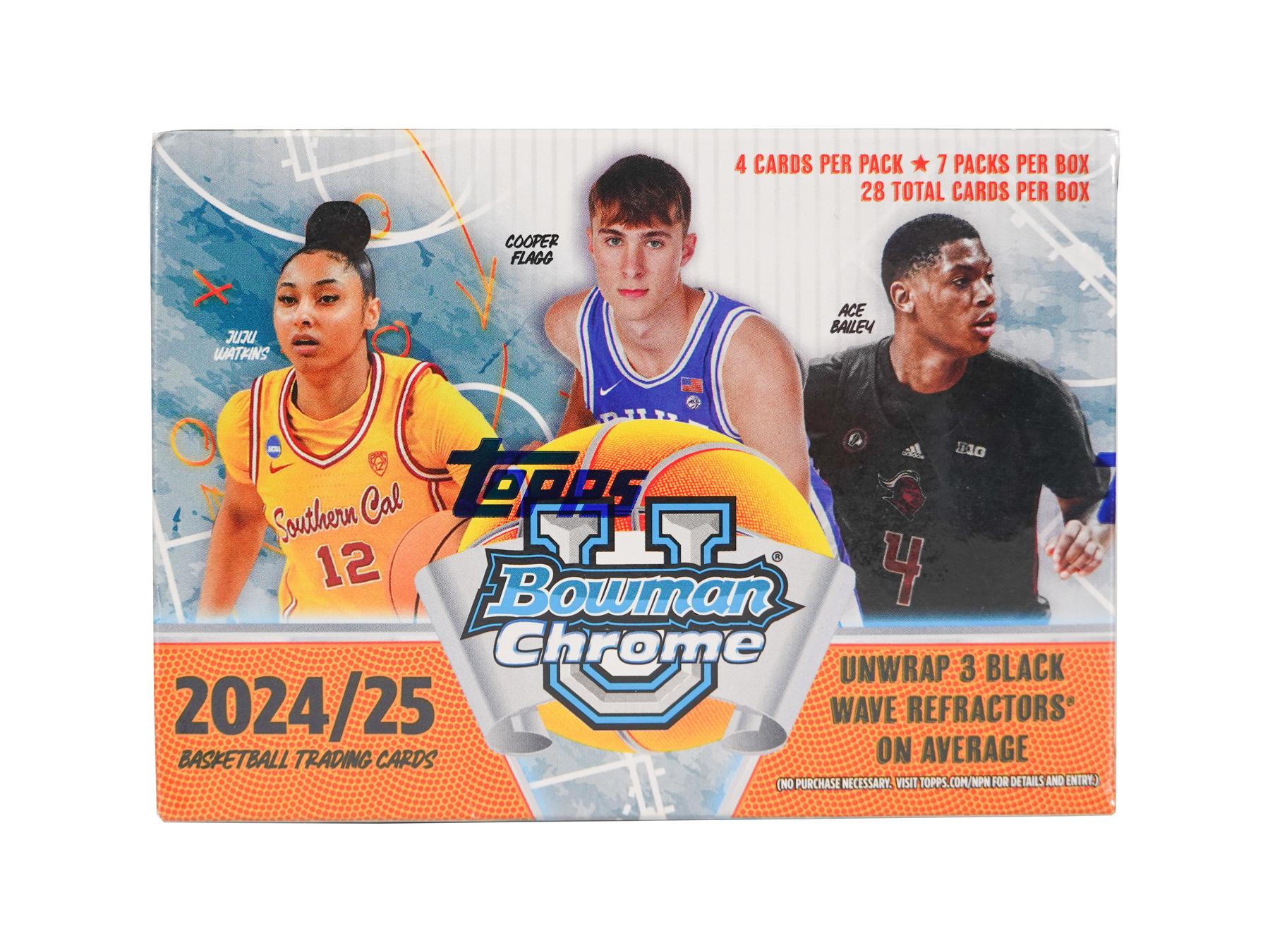 2024/25 Bowman University Chrome Basketball 7-Pack Blaster Box | DA Card World