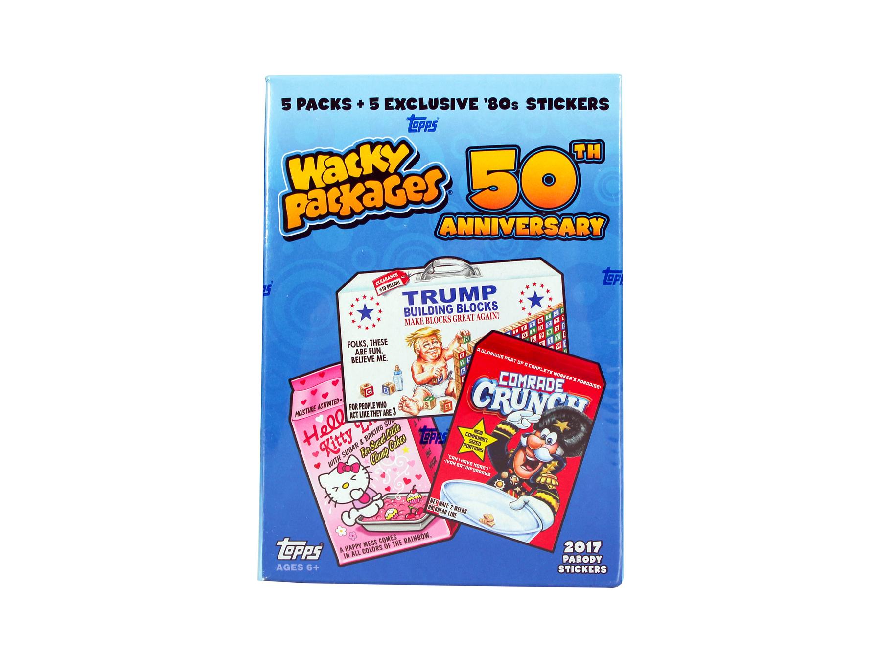 Wacky Packages 50th Anniversary 6-Pack Blaster Box (Topps 2017) | DA ...