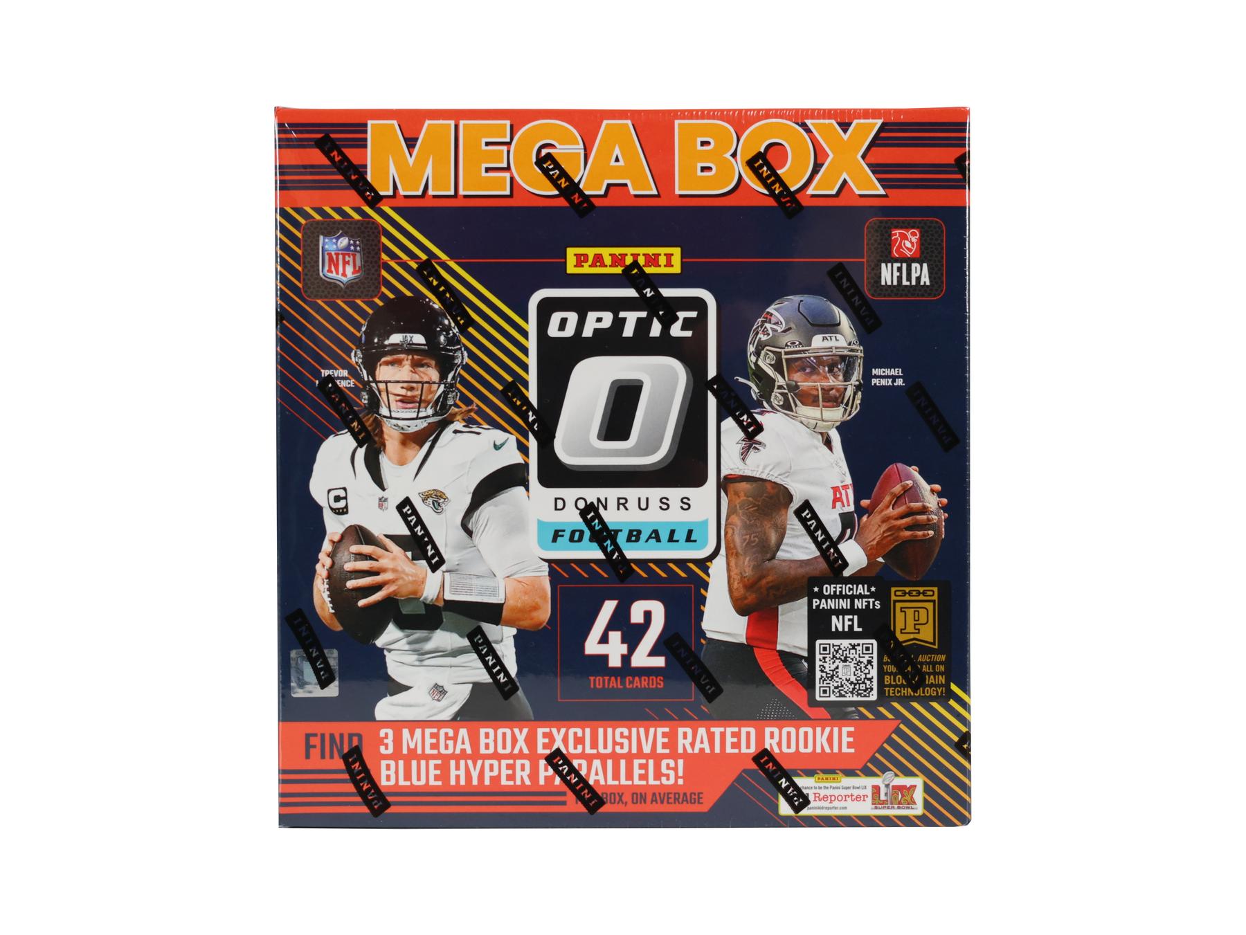 2024 Panini Donruss Optic Football Mega Box (Blue Hyper Parallels ...