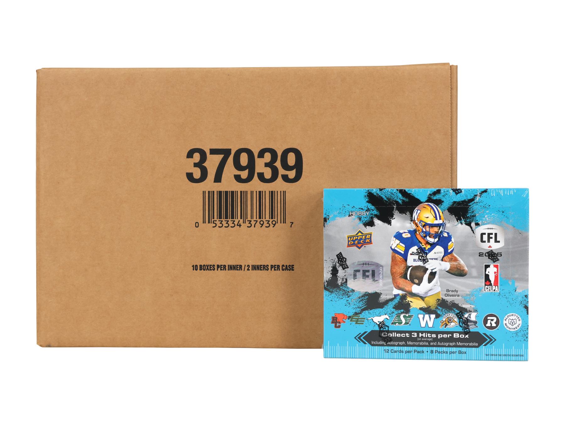2025 Upper Deck CFL Canadian Football League Hobby 20-Box Case | DA ...