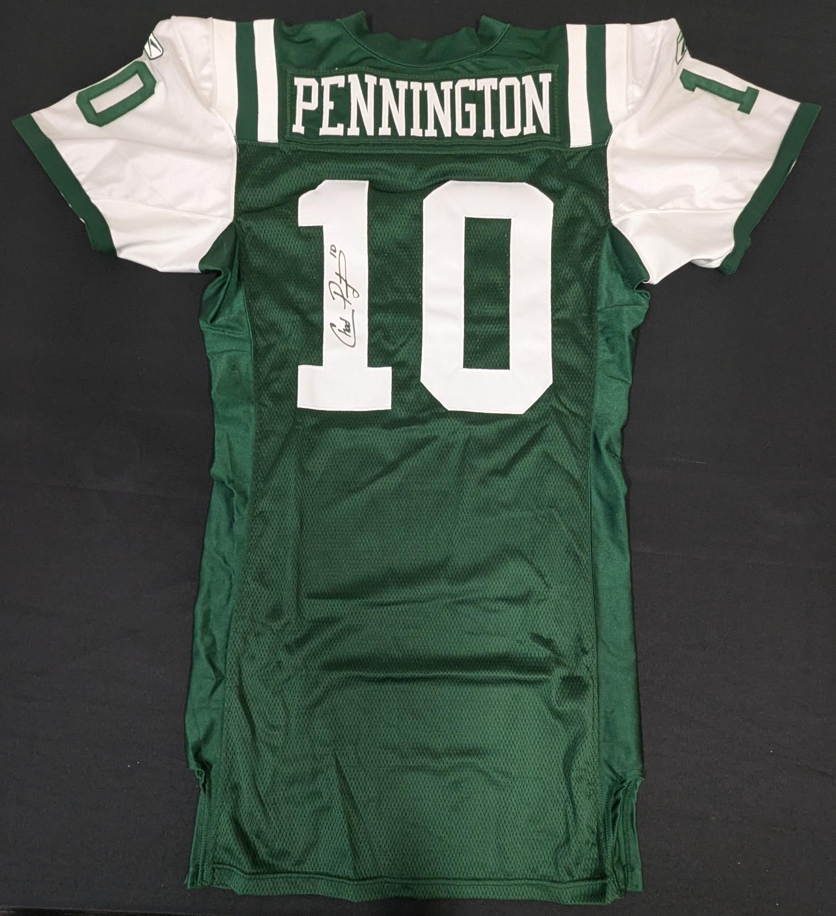 Chad Pennington 2003 New York Jets Autographed Game Issued Jersey JSA ...