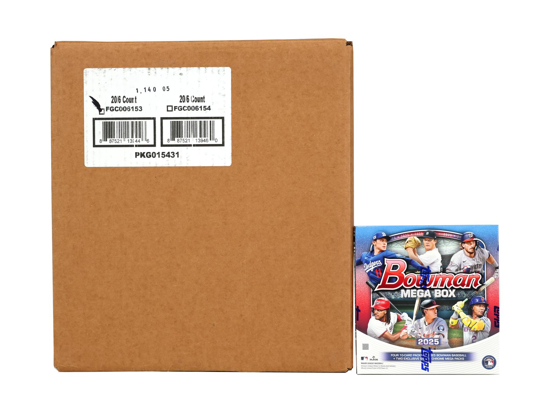 2025 Bowman Baseball Mega 20-Box Case | DA Card World