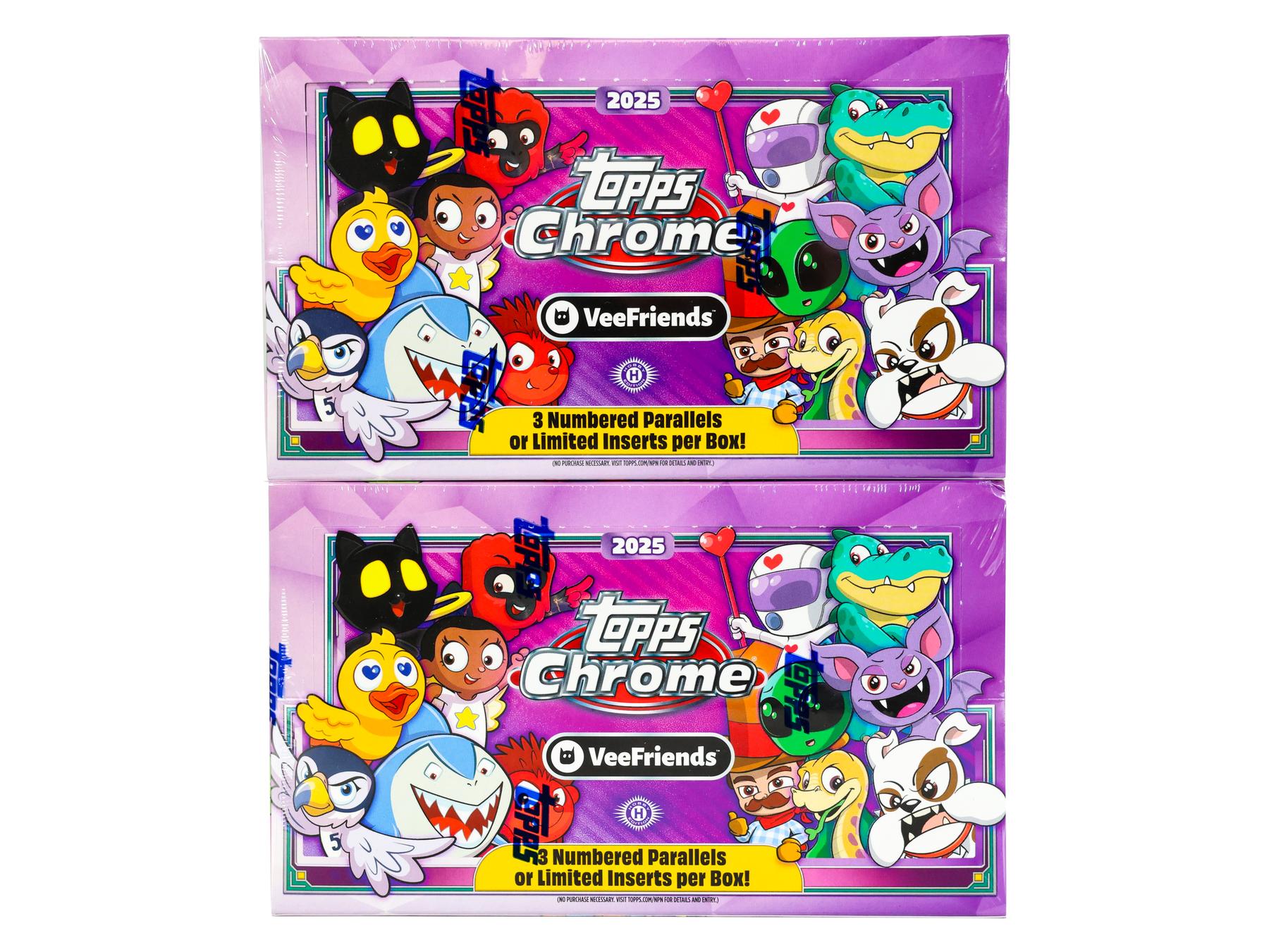 2025 Topps VeeFriends Chrome Hobby 2-Box 18-Spot Pack Break #6 | DA ...