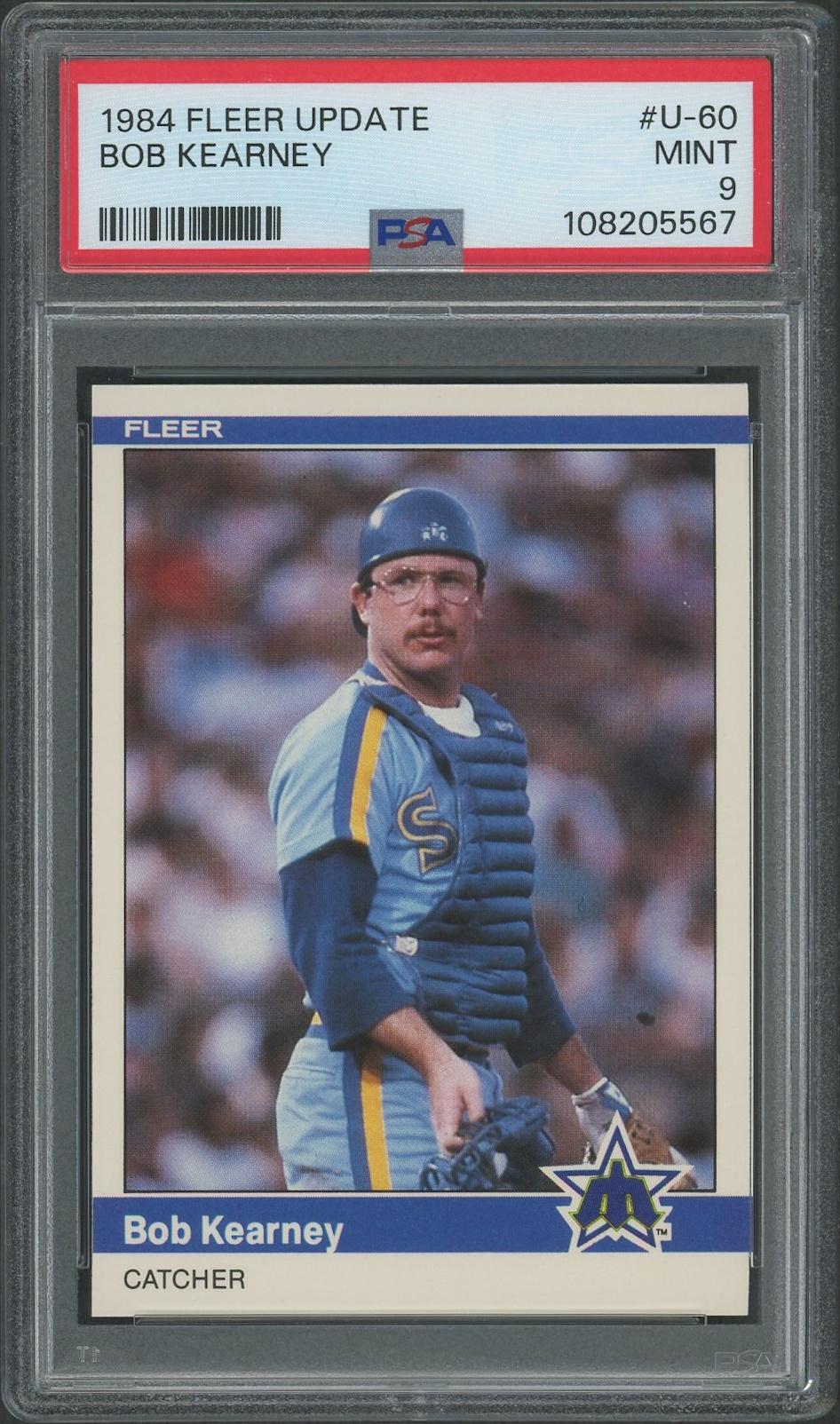 1984 Fleer Update Baseball #U60 Bob Kearney PSA 9 (MINT) | DA Card World